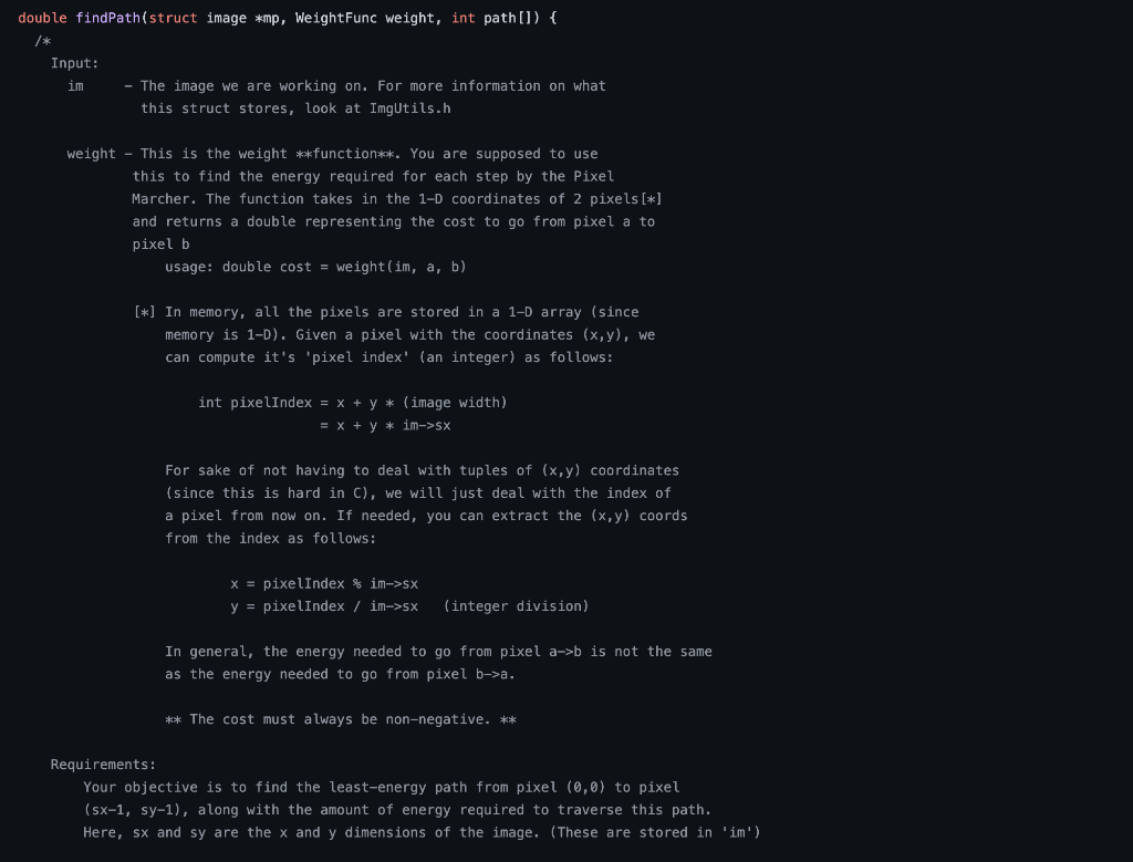 Solved Convert the function findPath(mp, weight) in Python | Chegg.com