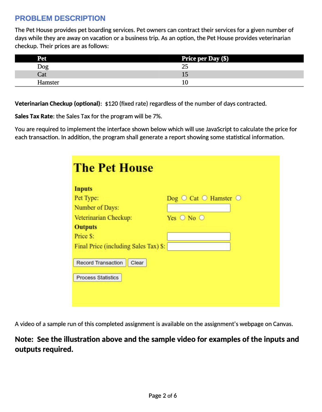 Solved Functions - Functions are required to: - Initialize | Chegg.com