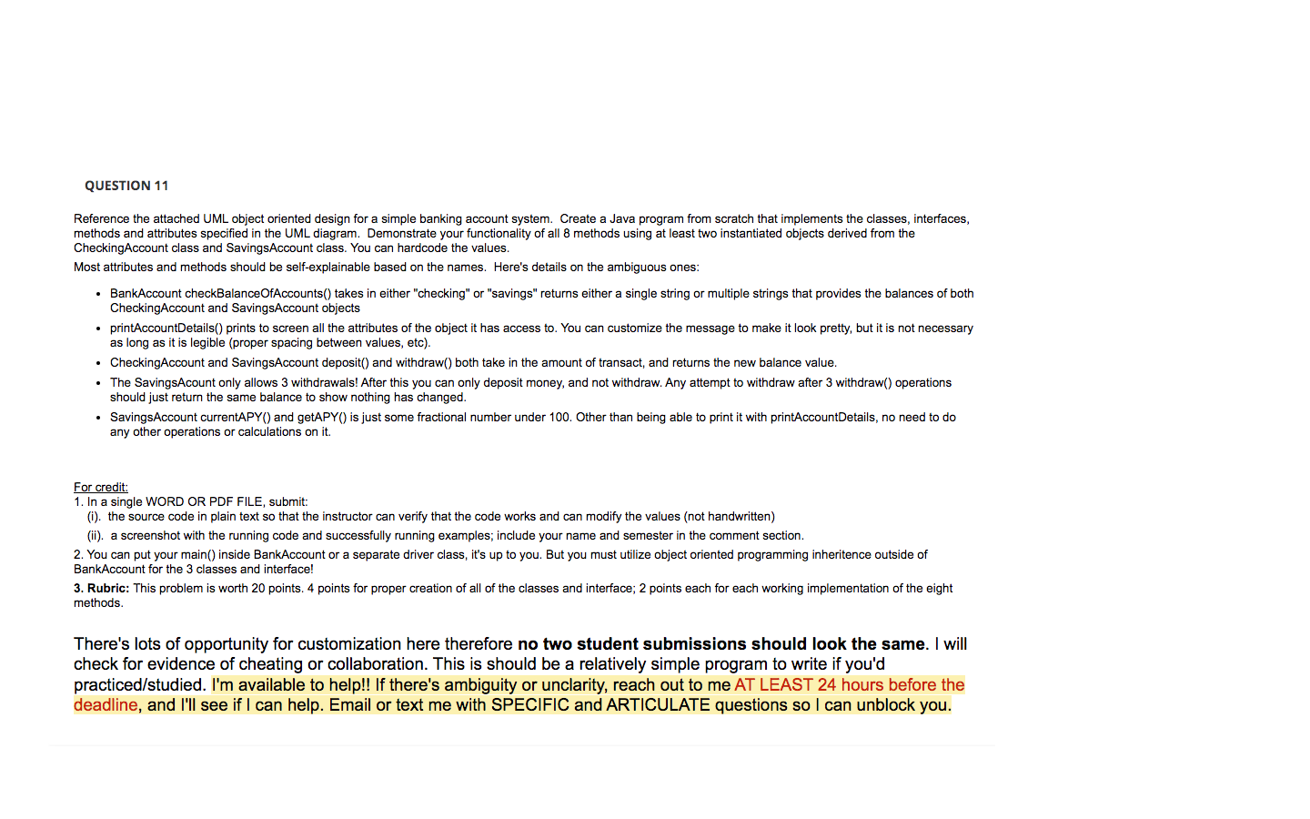 Solved Reference The Attached Uml Object Oriented Design For 7056