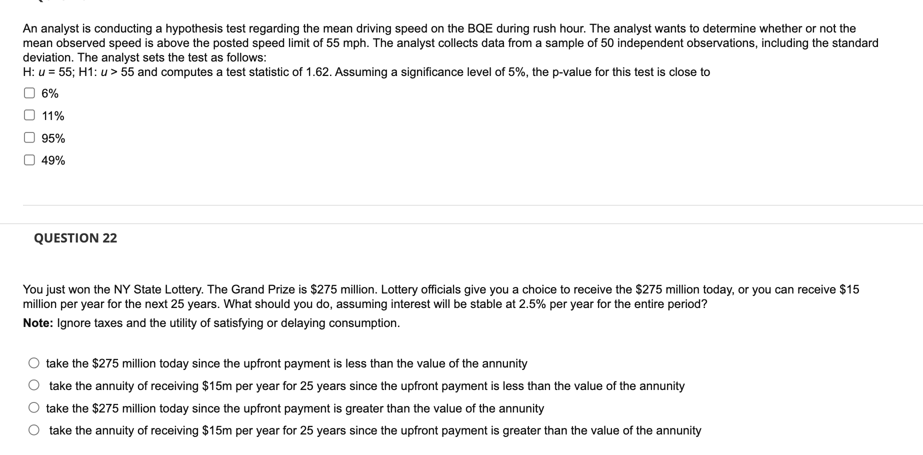 Solved An Analyst Is Conducting A Hypothesis Test Regarding