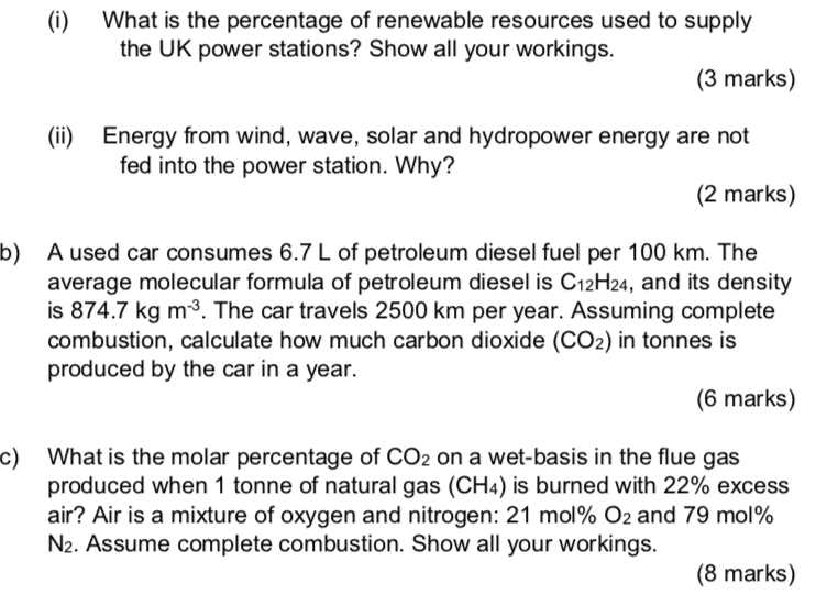 Solved 1. Answer the following: (a) The energy flow chart | Chegg.com