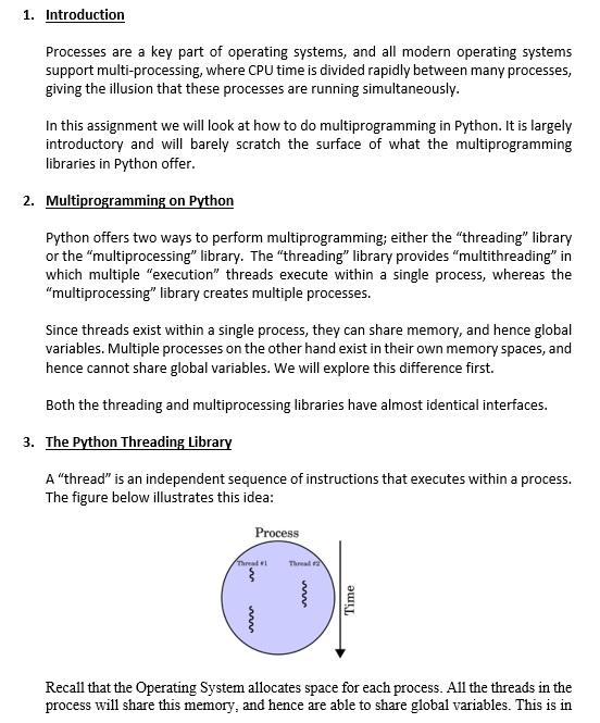 1. Introduction Processes are a key part of operating | Chegg.com