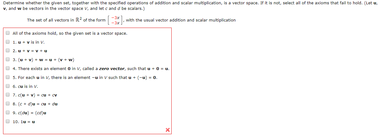 Solved Determine whether the given set, together with the | Chegg.com