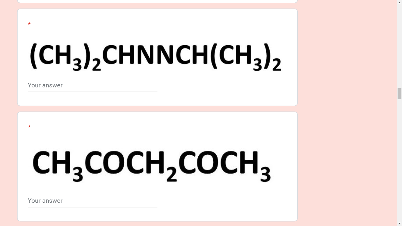 Solved CH3(CH2)4C6H5 Your answer CICC(CH2),CCBN Your answer | Chegg.com