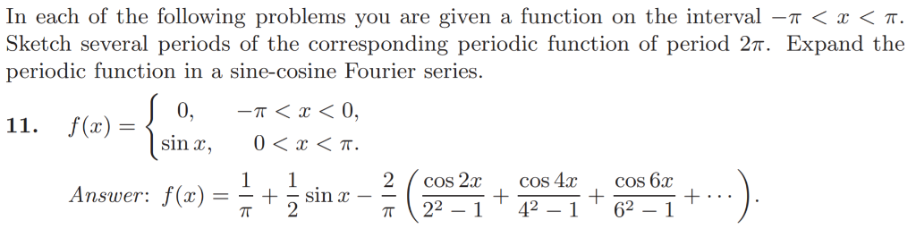 Solved In each of the following p Sketch several periods of | Chegg.com