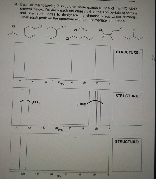 Solved 4. Each of the following 7 structures corresponds to | Chegg.com