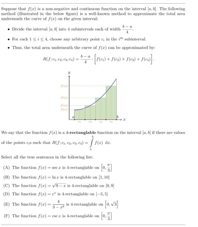 Solved Suppose that f(x) is a non-negative and continuous | Chegg.com
