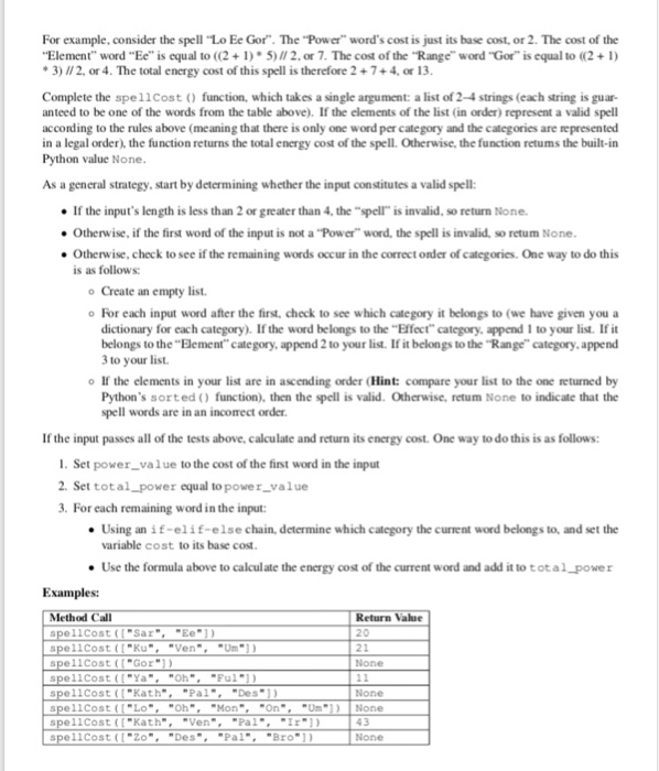 Solved Part II: Managing Mana Costs (10 points) The | Chegg.com