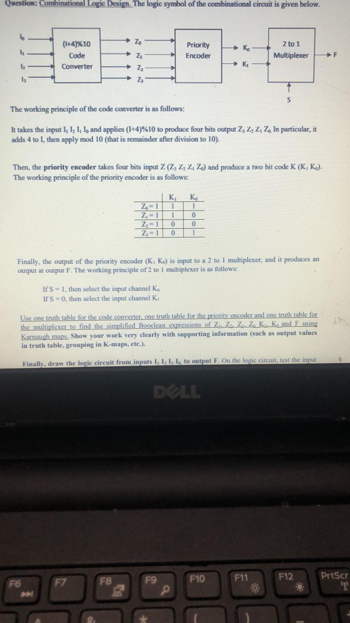 Solved Combinational Logic Design The Logic Symbol Of 6445