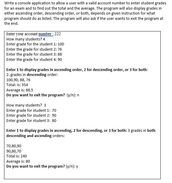 Solved please make code that produces what is presented | Chegg.com