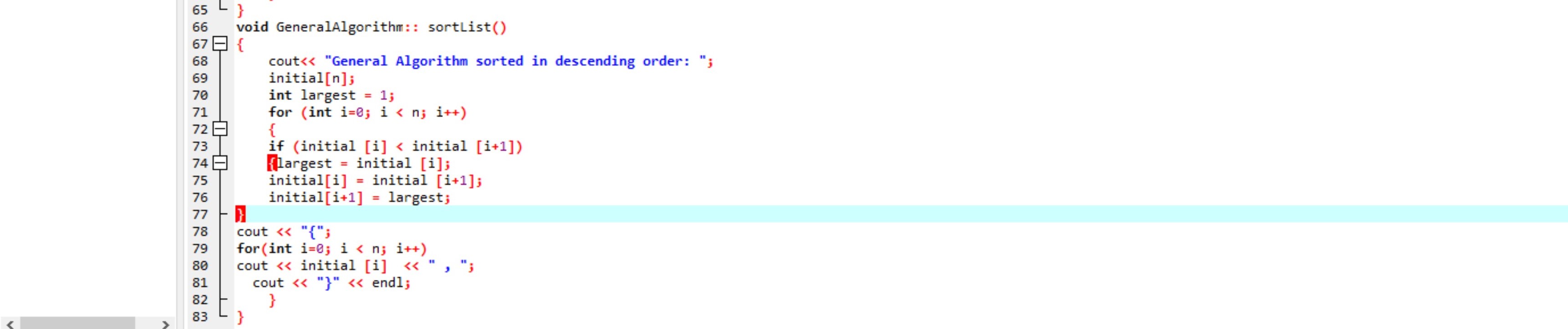 Solved My code compiles but it is not working as descending | Chegg.com