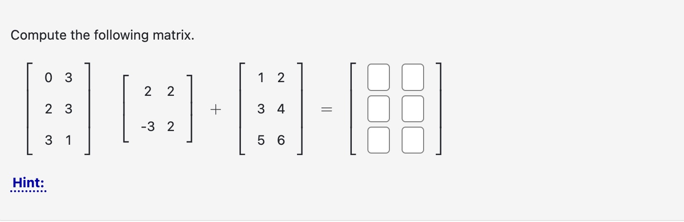 Solved Compute the following | Chegg.com