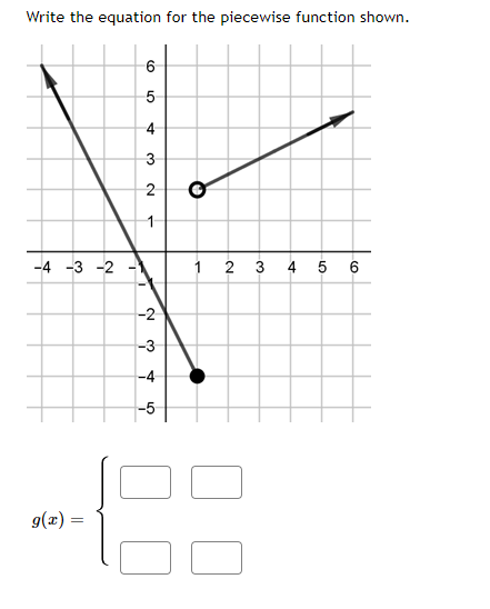 Solved Write The Equation For The Piecewise Function Shown