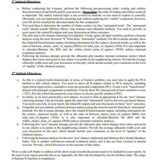 Solved Partitioning Clustering Part In This Assignment We