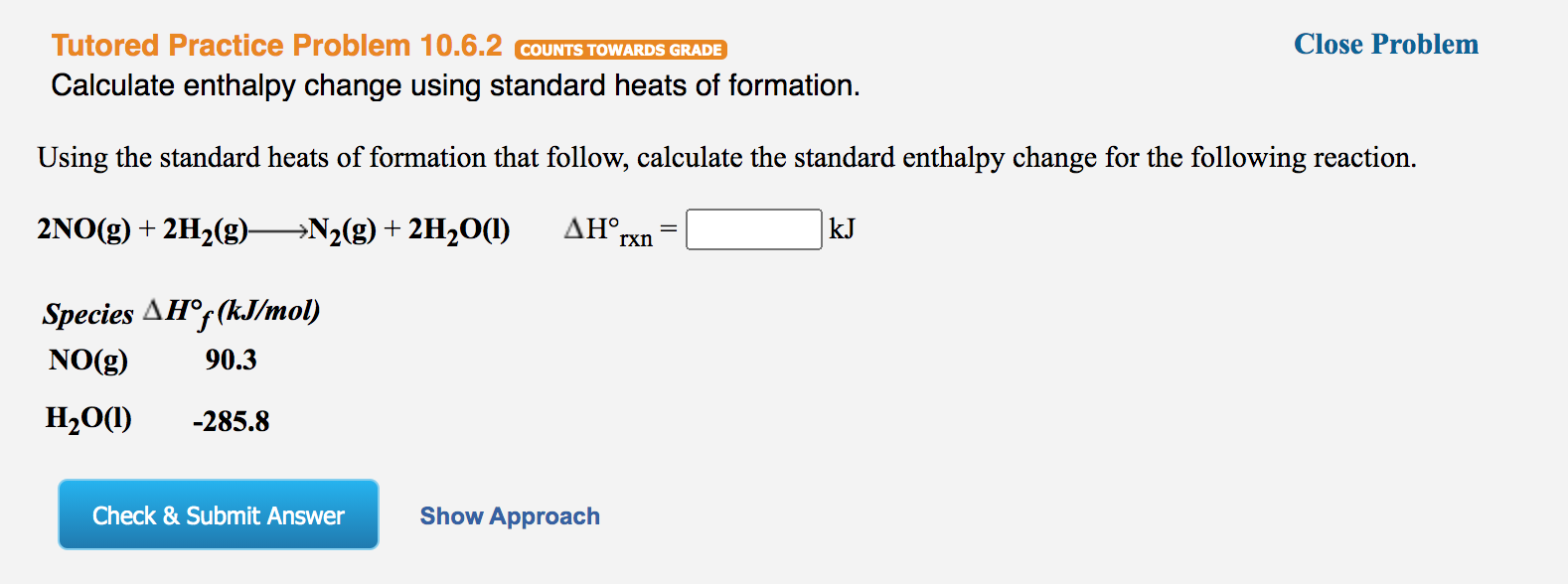 Solved Close Problem Tutored Practice Problem 10.6.2 COUNTS | Chegg.com