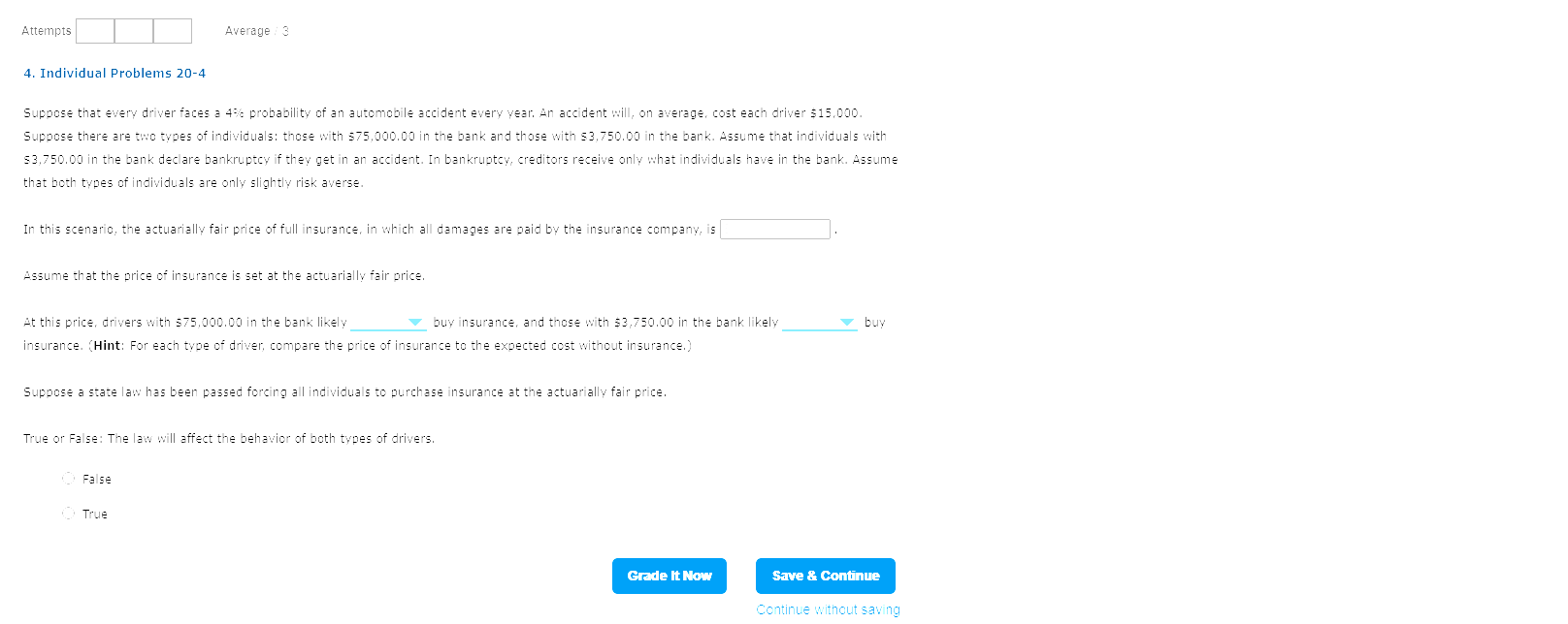Solved Attempts Average 3 4. Individual Problems 20-4 | Chegg.com