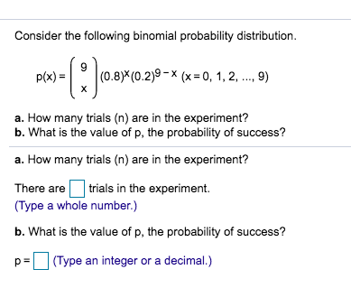 Solved Consider the following binomial probability | Chegg.com