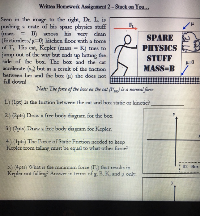 Solved Friction and Free Body Diagrams: Seen in the image to | Chegg.com