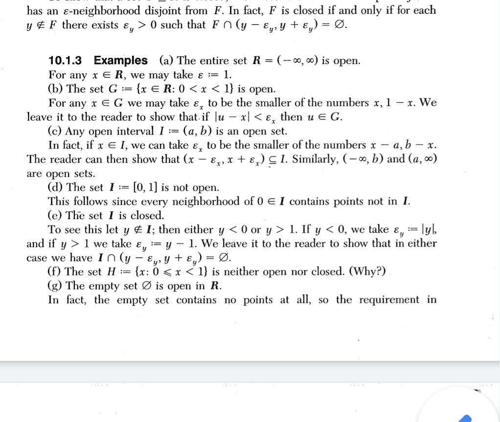 Solved 354 Chapter 10 The Topology Of R Exercises For