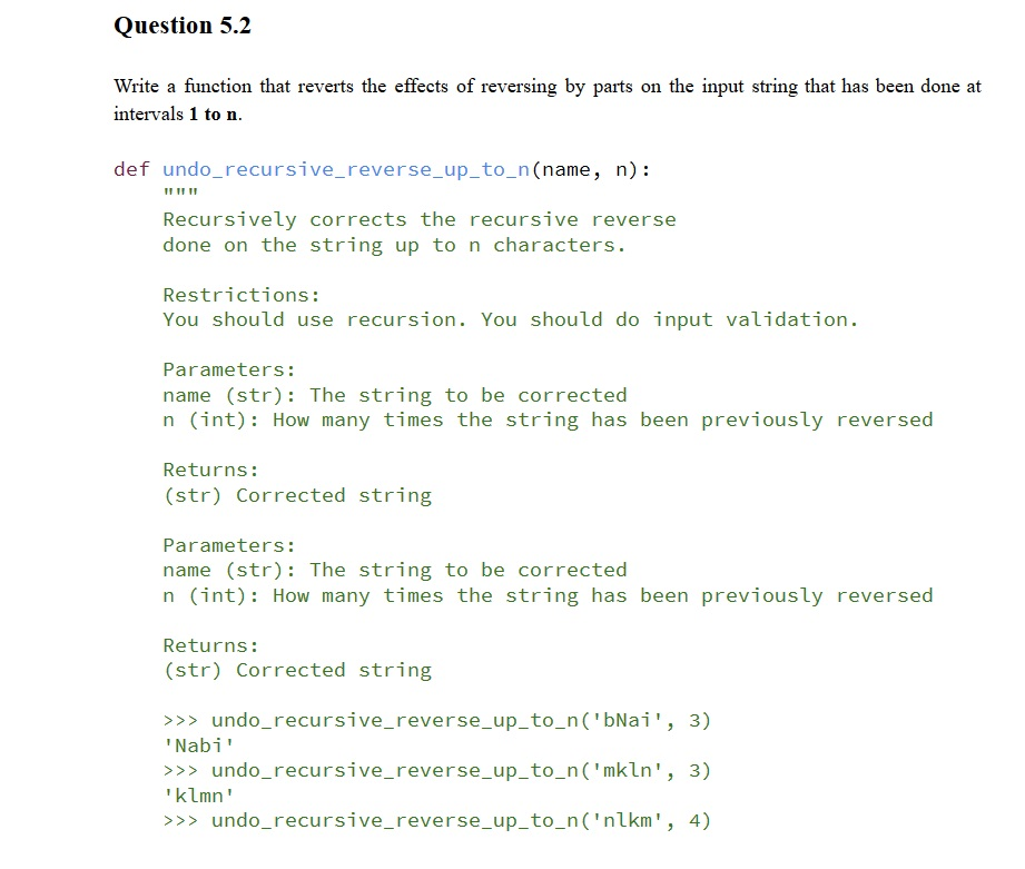 Solved Question 5 This Question Will Be About Reversing 