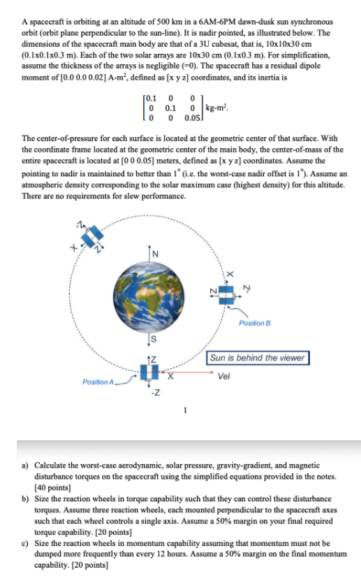 A spacecraft is orbiting at an altitude of 500 km in | Chegg.com