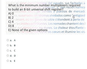 Solved What is the minimum number multiplexers required to | Chegg.com