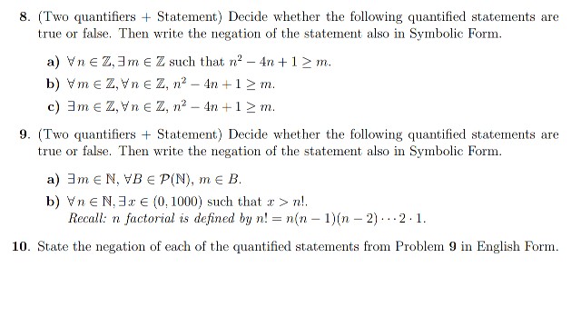 Solved Intro to Mathematical Proofs. Need help with these | Chegg.com