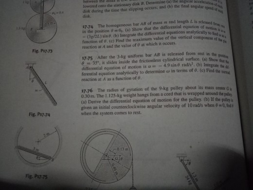 Solved 406 CHAPTER 17 Planar Kinetics of Rigid Bodies: | Chegg.com