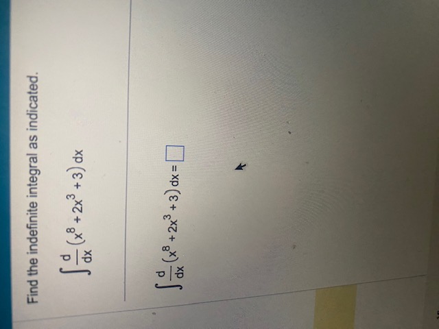 Solved Find the indefinite integral as indicated. | Chegg.com