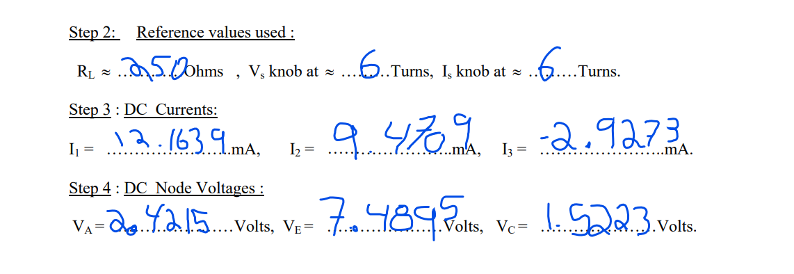 Solved Use the node voltage measurements of Step 4 to obtain | Chegg.com
