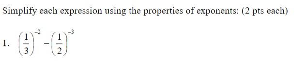 Solved Simplify each expression using the properties of | Chegg.com