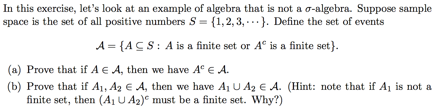 Solved In this exercise, let's look at an example of algebra | Chegg.com