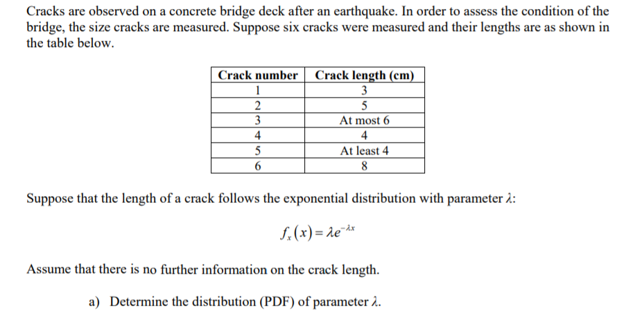 Solved Cracks are observed on a concrete bridge deck after | Chegg.com Solved Cracks are observed on a concrete bridge deck after | Chegg.com