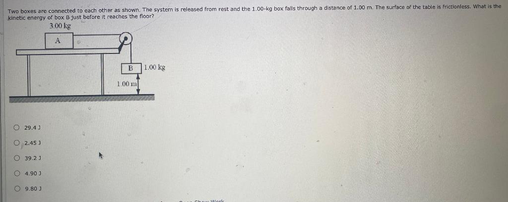 Solved Two boxes are connected to each other as shown. The | Chegg.com