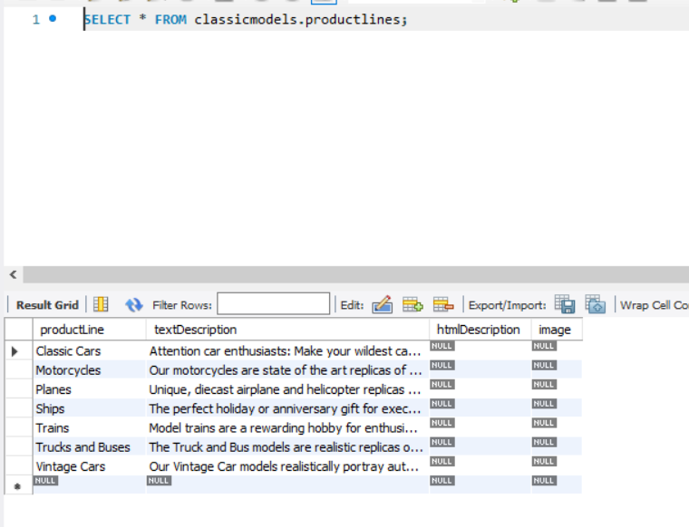 Filter objects classicmodels Tables customers | Chegg.com