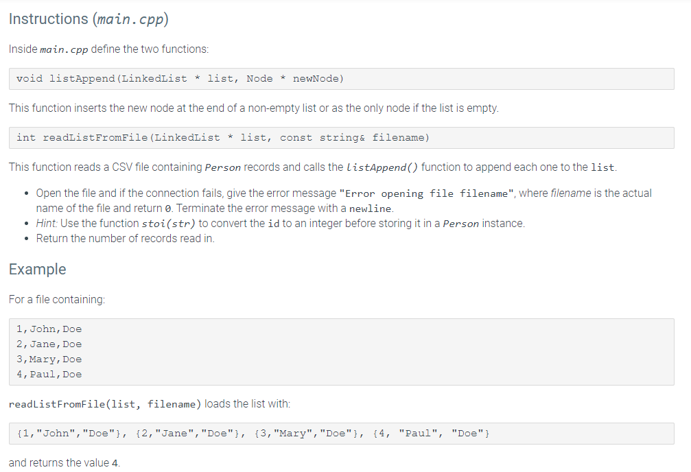 Solved c++ do not modify DoublyLinkedList.h. Will not rate | Chegg.com