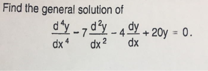 Solved Find the general solution of | Chegg.com