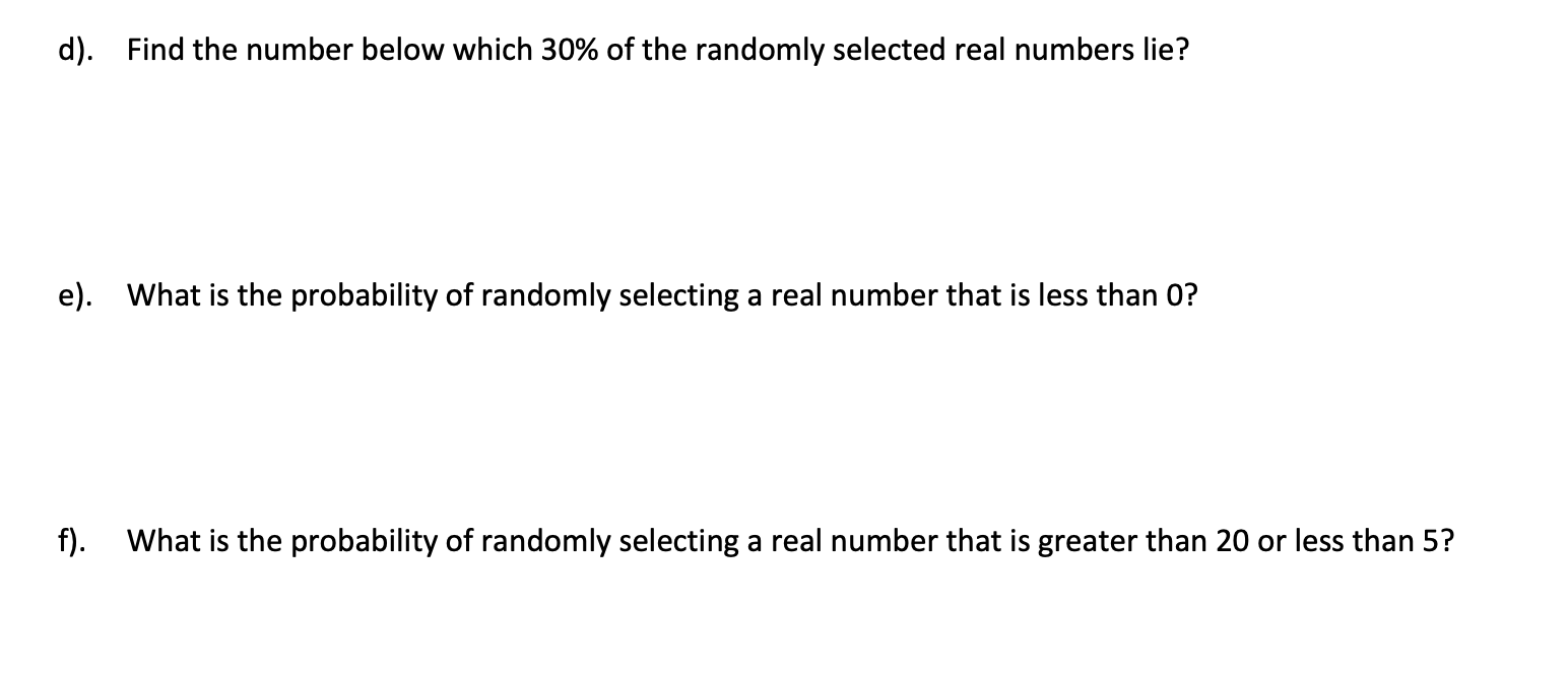 Solved 1 A computer program randomly selects real numbers | Chegg.com