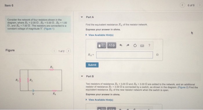 Solved Item 6 6 of 6 PartA Consider the network of four | Chegg.com Solved Item 6 6 of 6 PartA Consider the network of four | Chegg.com