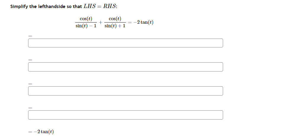 Solved Simplify the lefthandside so that LHS=RHS : | Chegg.com