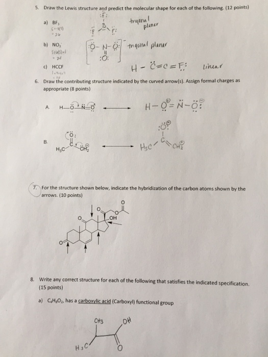 Solved 1. Draw a Lewis structure for each of the following | Chegg.com
