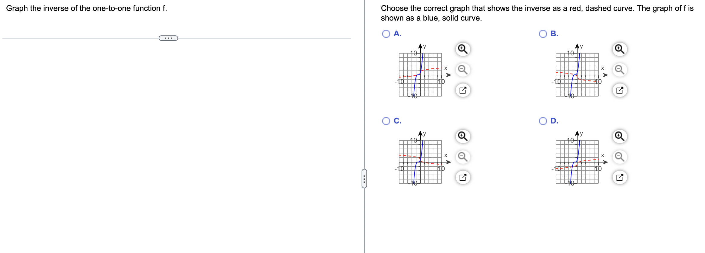 Graph the inverse of the one-to-one function f. | Chegg.com