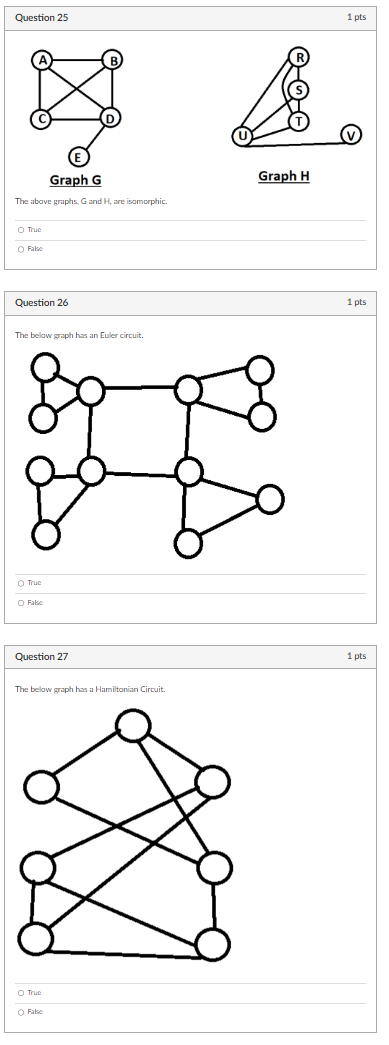 Solved The belaw graph has an Euler circuit. True Fake | Chegg.com