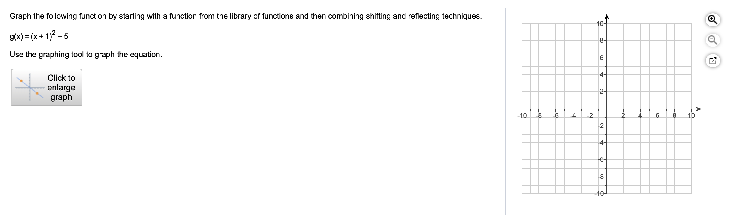 Solved Graph the following function by starting with a | Chegg.com