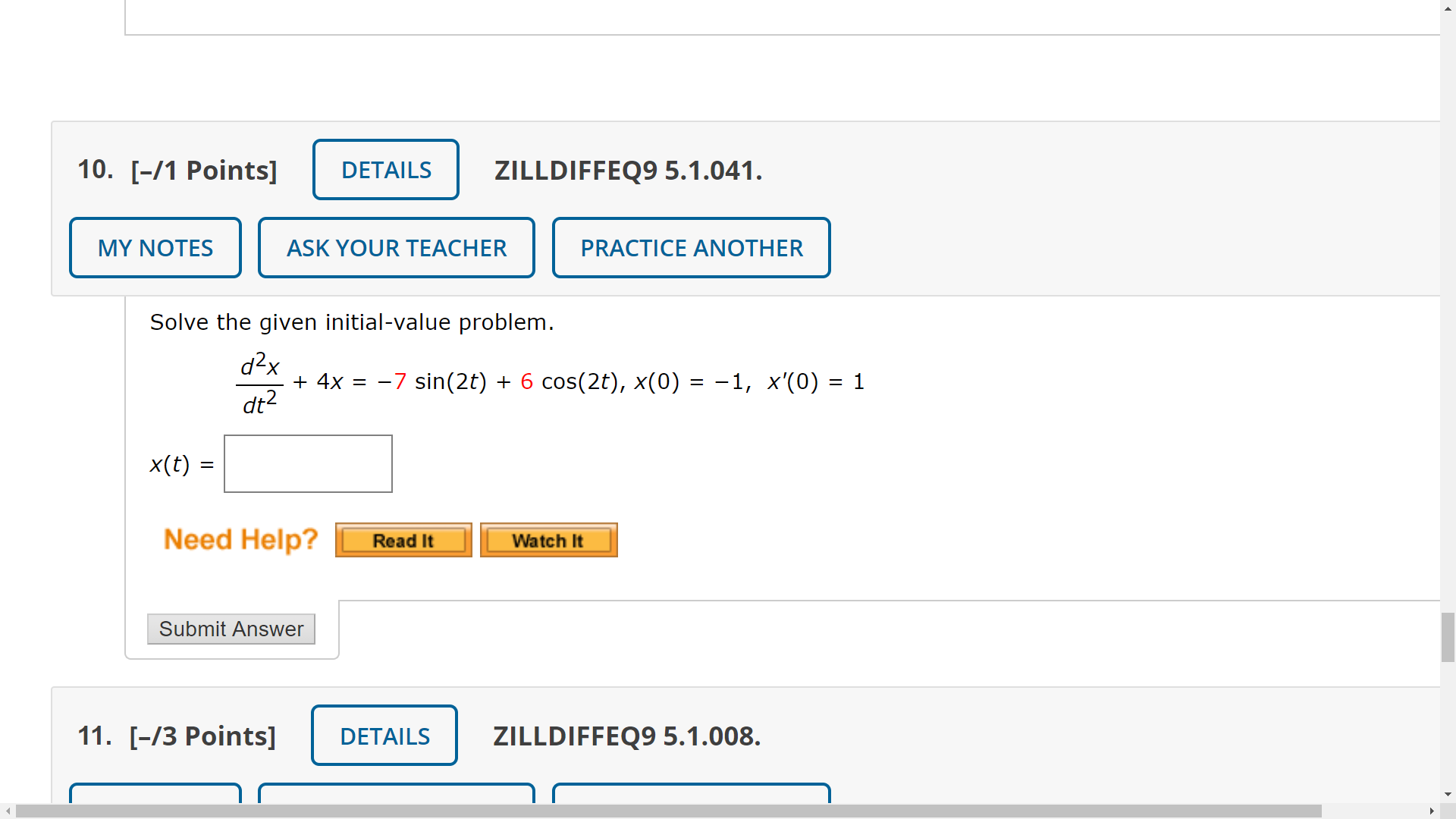 Solved Solve the given initial-value | Chegg.com