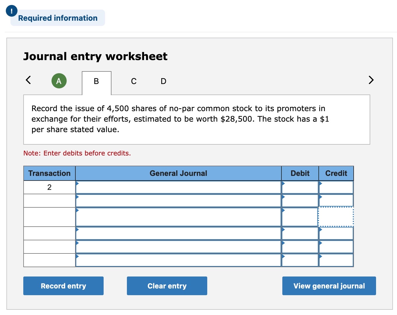 Solved Journal entry worksheet Record the issue of 4,500 | Chegg.com
