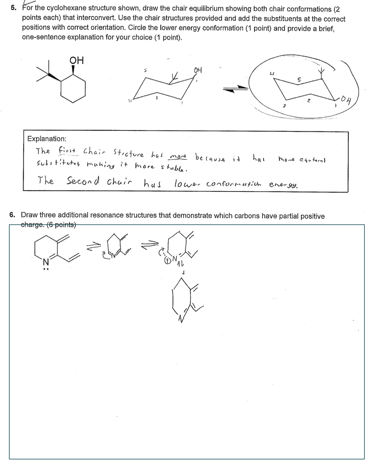 Solved For the cyclohexane structure shown, draw the chair | Chegg.com