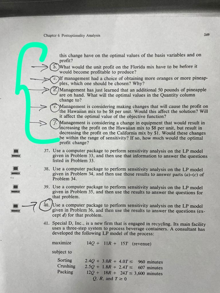 Solved Answer only letter E from exercise #36. Letter E is | Chegg.com
