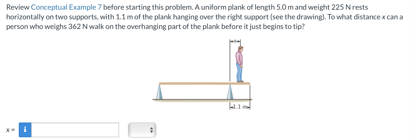 Solved Review Conceptual Example 7 before starting this | Chegg.com
