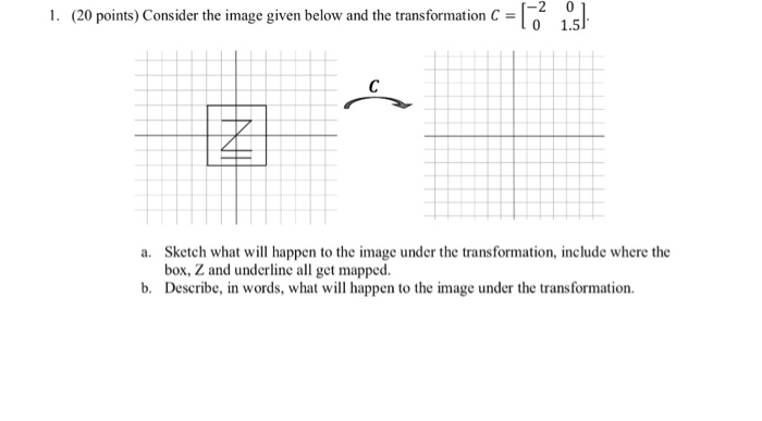 Solved 1. (20 points) Consider the image given below and the | Chegg.com